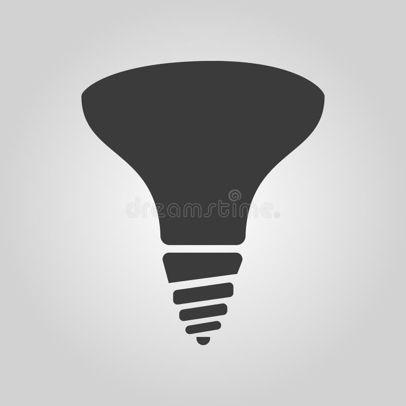 The Halogen Bulb Icon. Lamp and Bulb, Lightbulb Symbol.UI. Web. Logo ...