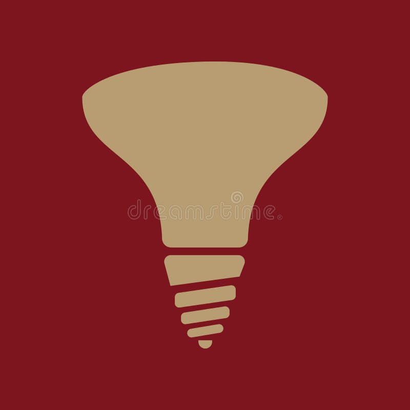 The Halogen Bulb Icon. Lamp and Bulb, Lightbulb Symbol.UI. Web. Logo ...