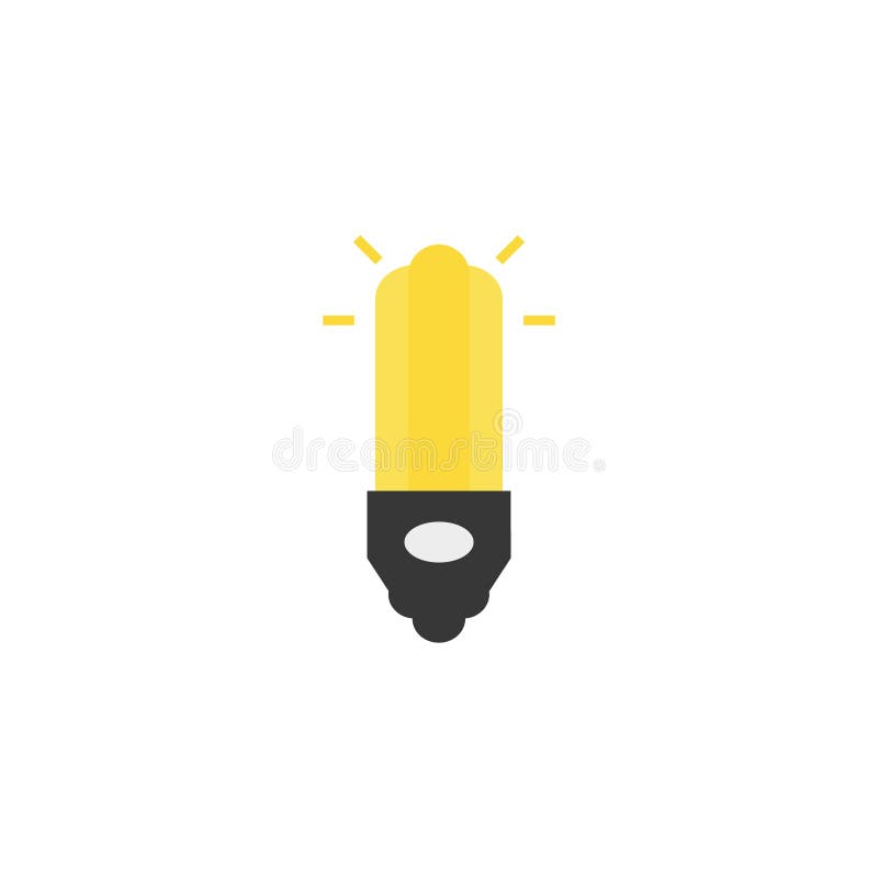 The Halogen Bulb Icon. Lamp and Bulb, Lightbulb Symbol.UI. Web. Logo ...