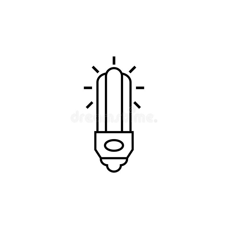 The Halogen Bulb Icon. Lamp and Bulb, Lightbulb Symbol.UI. Web. Logo ...