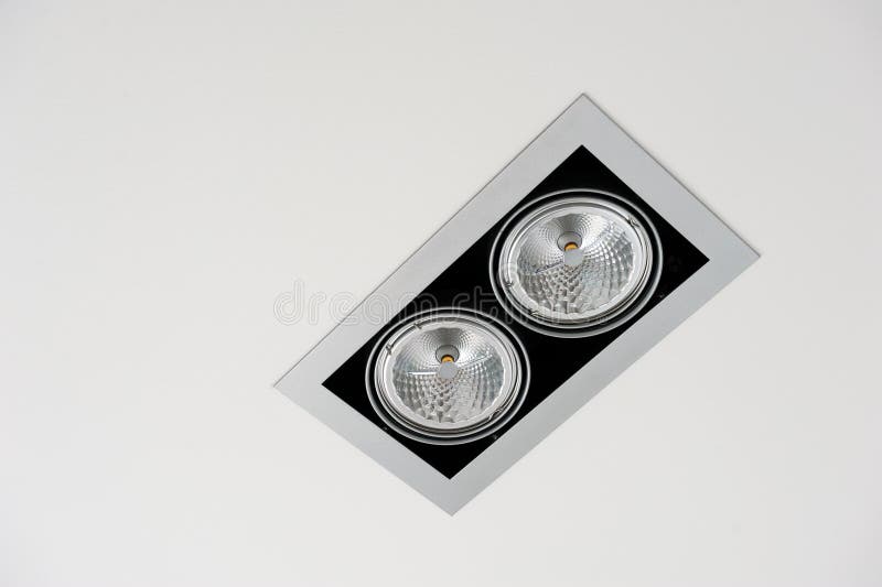 Halogen ceiling light stock image. Image of ideas, group - 35976145