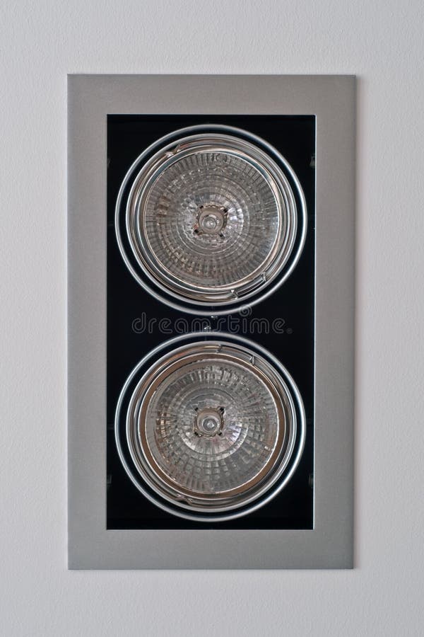 Halogen ceiling light stock image. Image of ideas, group - 35976145