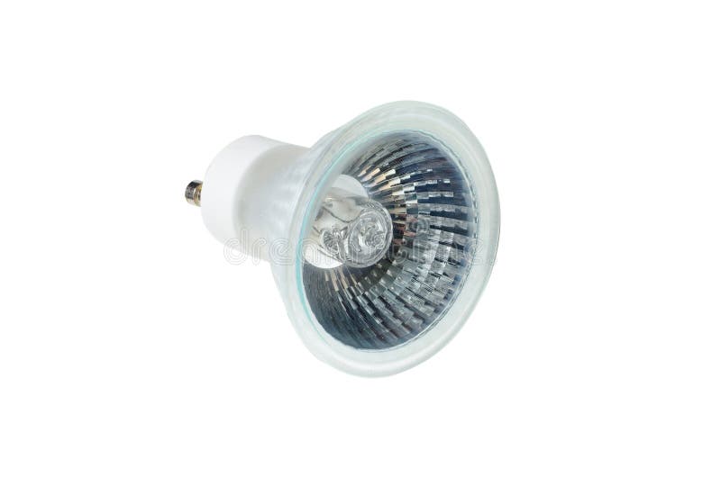 Halogen GU10 Reflector Light Bulb Spotlight Stock Photo - Image of high ...
