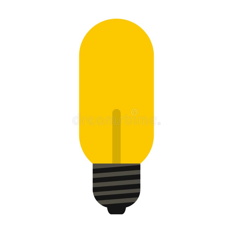 Halogen Lamp Icon, Flat Style Stock Vector - Illustration of ...