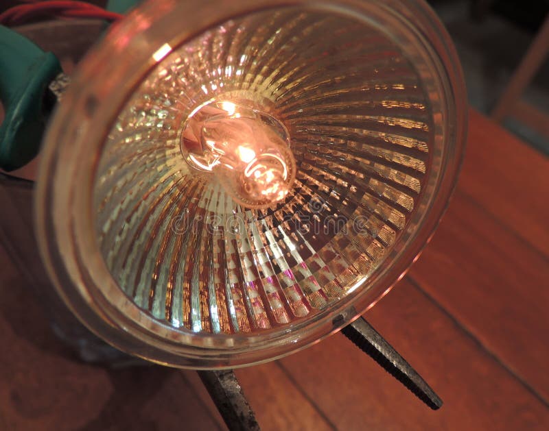 Halogen Light Bulb stock image. Image of metal, spot - 72220157