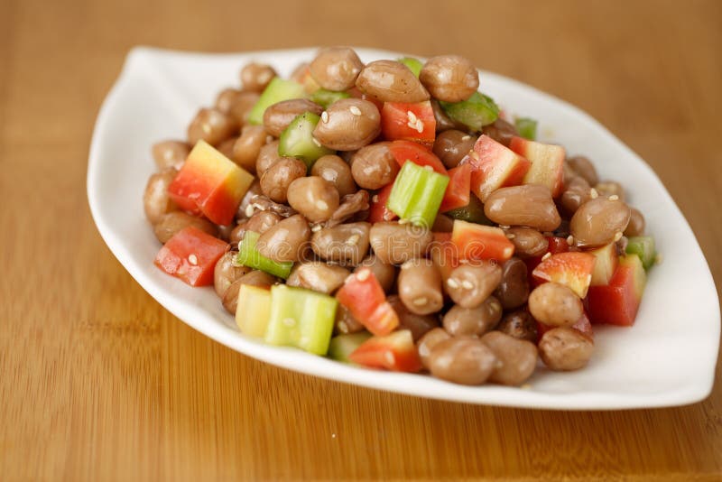 Halogen peanuts,China dish stock photo. Image of peanuts - 65821292