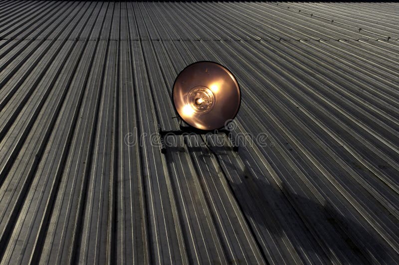 Halogen Roof Spotlight in Action Stock Photo - Image of glow ...