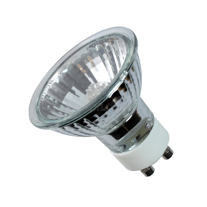 Halogen spot light bulb stock image. Image of clear, household - 22683401