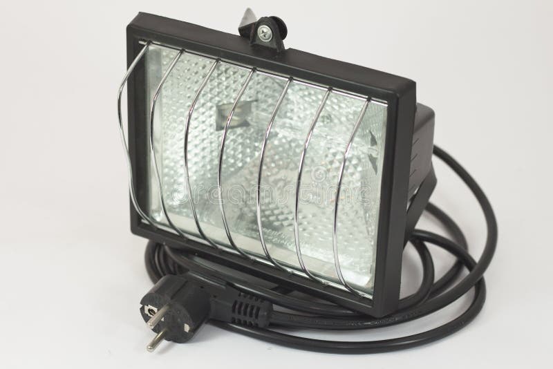 Outdoor Halogen Security Light Stock Photo - Image of outdoor, light ...