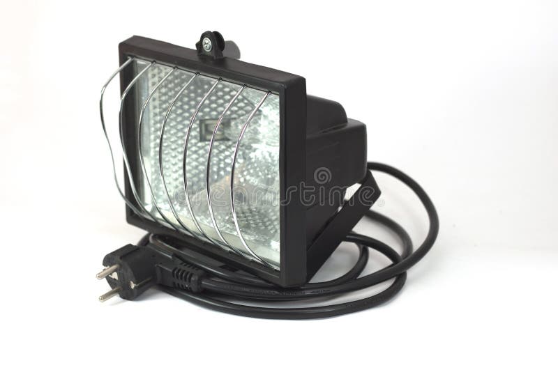 Outdoor Halogen Security Light Stock Photo - Image of outdoor, light ...