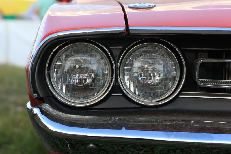 Halogen twin headlamp stock photo. Image of history, light - 25678918