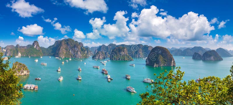Halon bay, Vietnam stock image. Image of world, vietnamese - 185966403