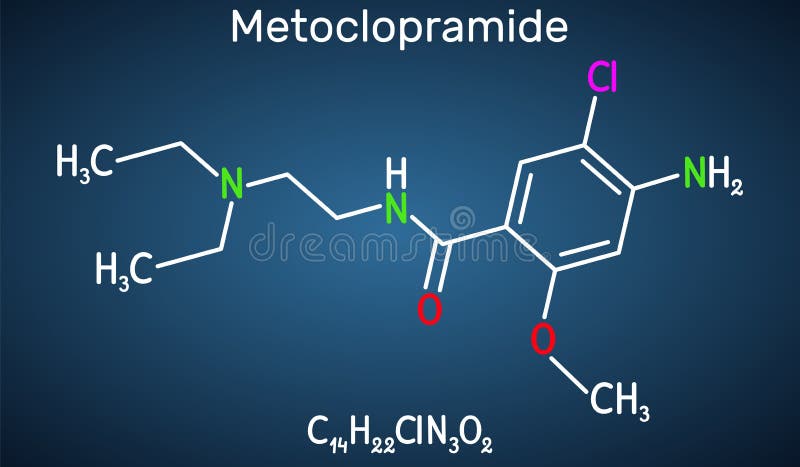 Haloperidol Molecule, is Antipsychotic Medication. Skeletal Chemical ...