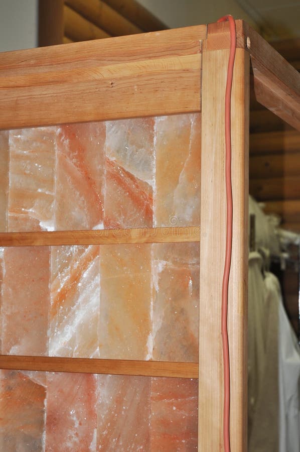 Halotherapy Room Construction. a Close-up of a Salt Room, Salt Chamber ...