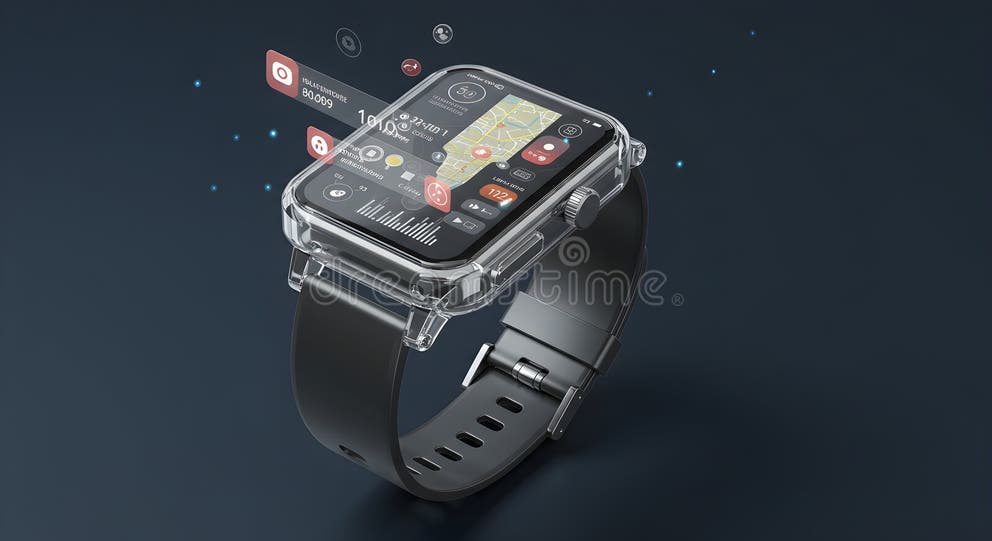 "HaloTime: the Augmented Wrist Interface" Stock Illustration ...