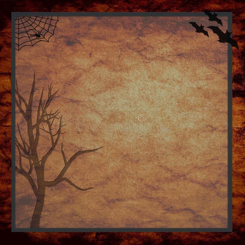 Haloween Spooky Tree Background Stock Image - Image of holiday, black ...