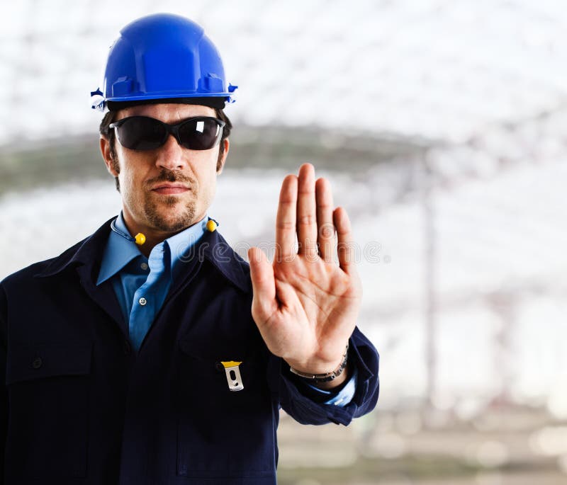 Halt stock image. Image of construction, builder, architect - 21398645