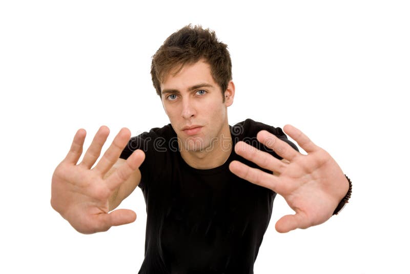 Halt stock photo. Image of adult, business, hand, human - 7548696