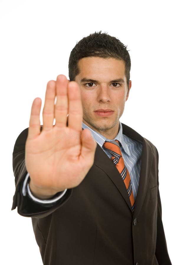 Halt stock photo. Image of businessman, portrait, control - 7565684