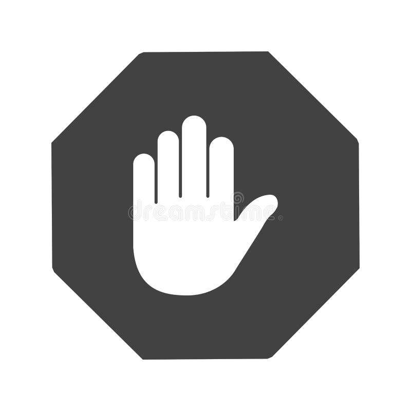 Halt stock vector. Illustration of symbol, interrupt - 80179804