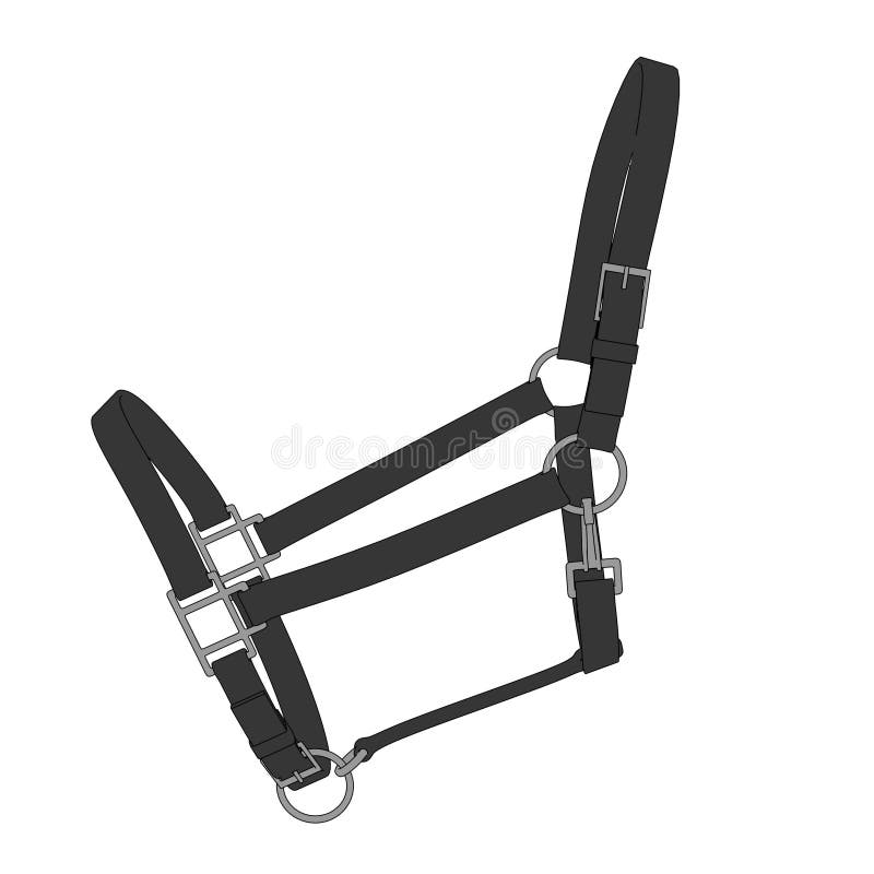 Halter stock illustration. Illustration of head, west - 81655924