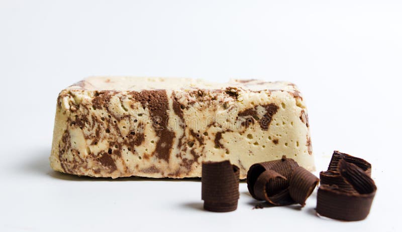 Halva with Cacao Pieces on White Stock Image - Image of cuisine, cacao ...