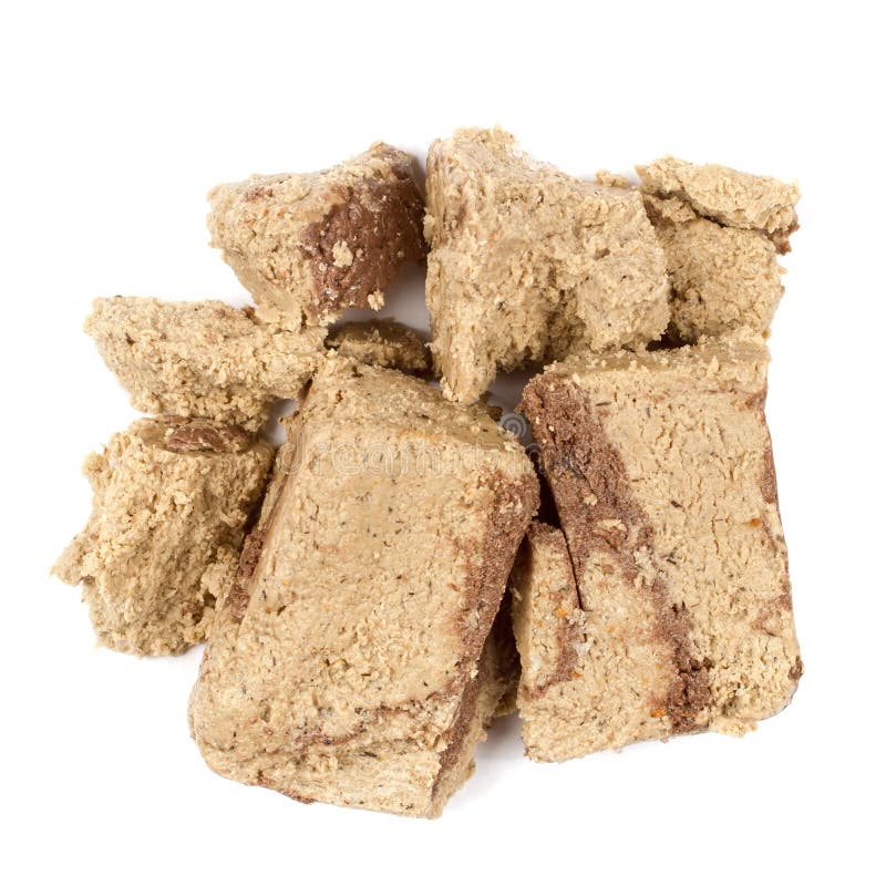 Halva Close-up on a White Background. Stock Image - Image of healthy ...