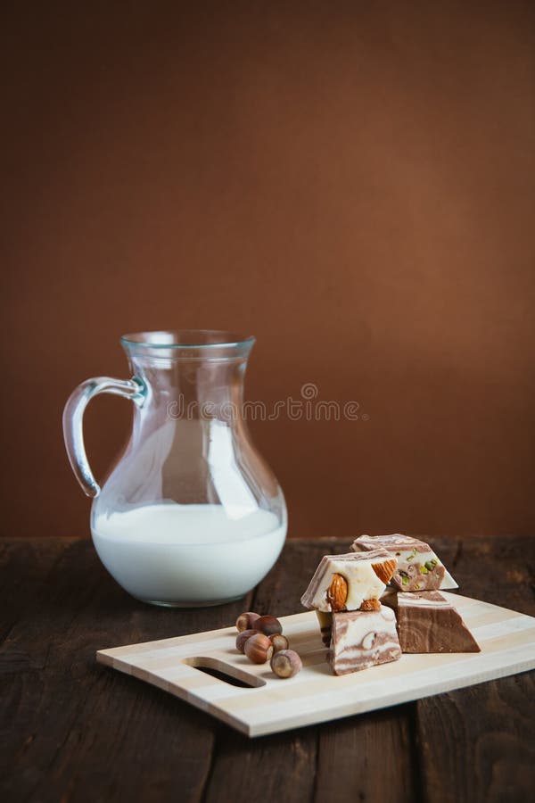 Halvah on a Brown Background Stock Image - Image of halva, cake: 72160221