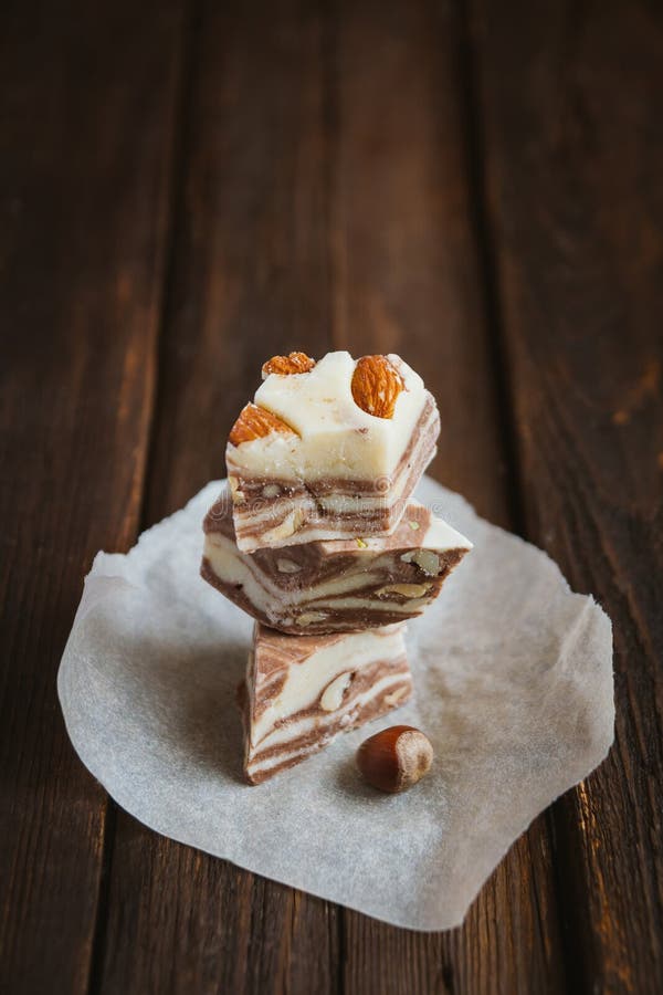 Halvah on a Brown Background Stock Image - Image of halva, cake: 72160221