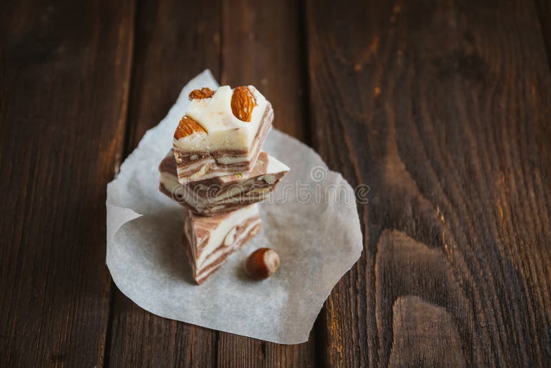 Halvah on a Brown Background Stock Image - Image of halva, cake: 72160221