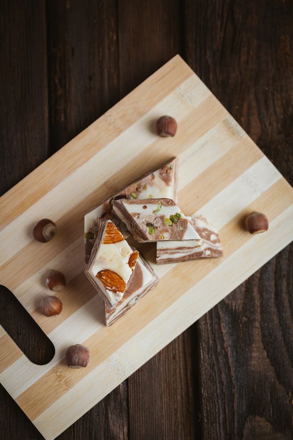 Halvah on a Brown Background Stock Image - Image of halva, cake: 72160221