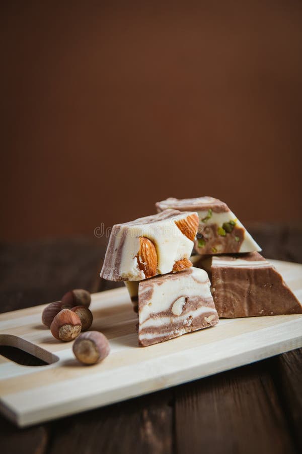 Halvah on a Brown Background Stock Image - Image of halva, cake: 72160221