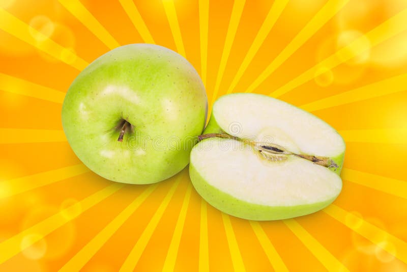 Halve appel stock afbeelding. Image of achtergrond, nave - 51189403