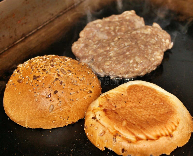 Bread and burgers stock image. Image of crude, food - 269725811