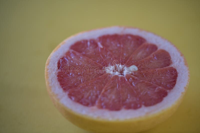 Halved Grapefruit Close Up Look. Stock Photo - Image of close, juicy ...