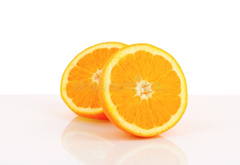 Halved orange stock image. Image of fruit, juicy, orange - 53093757