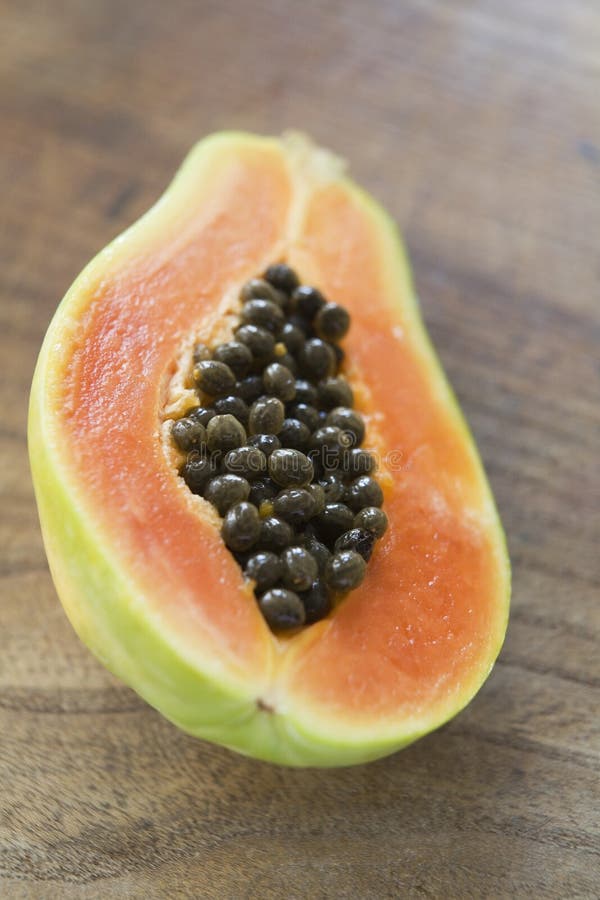 Halved papaya stock photo. Image of diet, fruit, beta - 5993402