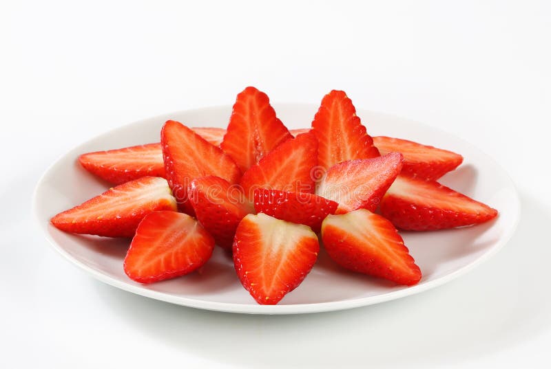 Halved strawberries stock image. Image of studio, arrangement - 56591539
