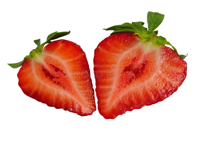 Halves of a strawberry stock photo. Image of garden, heart - 41131790