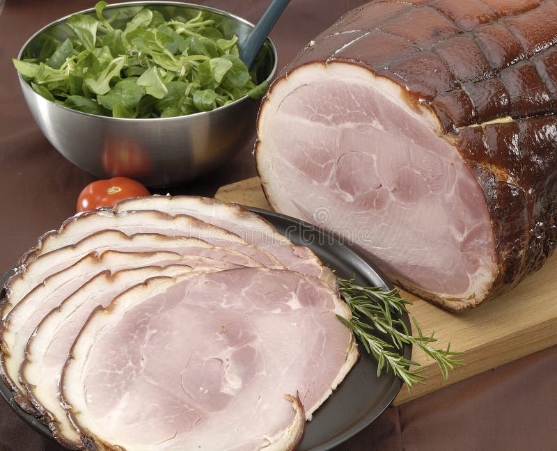 Ham stock photo. Image of basil, arranged, food, slice - 2279770