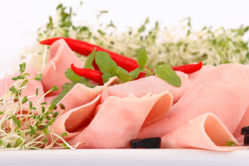 Ham stock photo. Image of herbs, breakfast, food, snack - 5885742