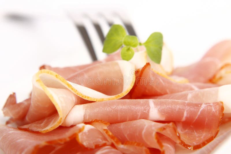 Ham stock image. Image of meat, tasty, fork, fresh, pork - 8435785