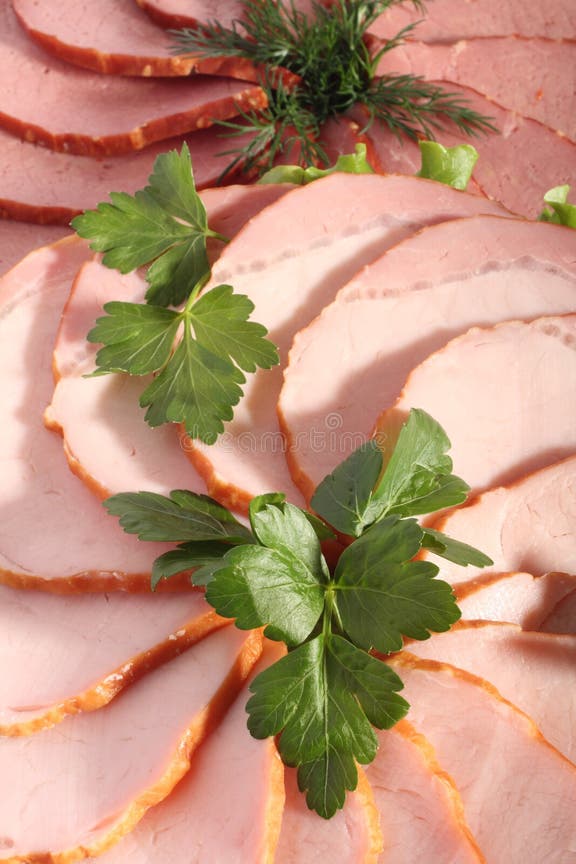 Ham and beef stock photo. Image of parsley, meat, close - 4467348