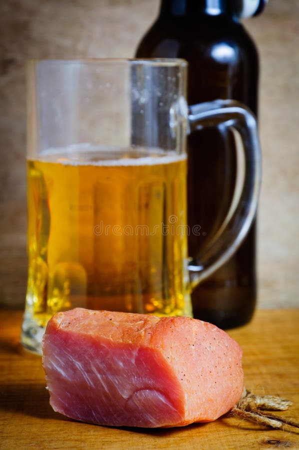Ham and beer stock image. Image of meat, pork, natural - 22055745
