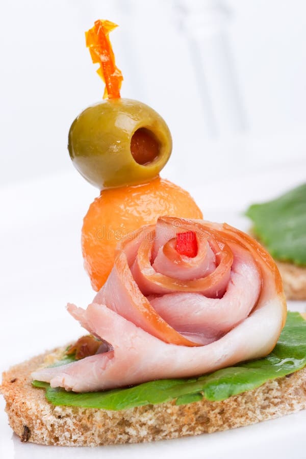 Sushi canapes stock photo. Image of eating, makizushi - 2592600