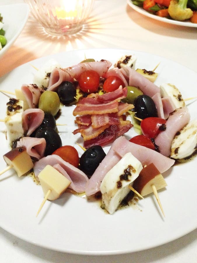 Ham and cheese appetizer stock image. Image of bacon - 42653115