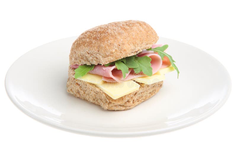 Ham and Cheese Roll stock photo. Image of pork, meat, roll - 9554216