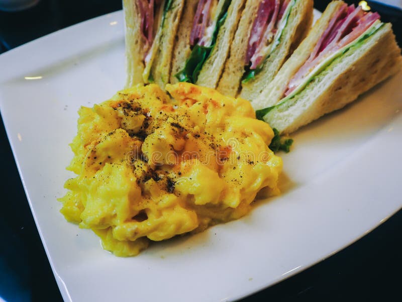 Ham & Cheese Sandwich stock photo. Image of meal - 125579416