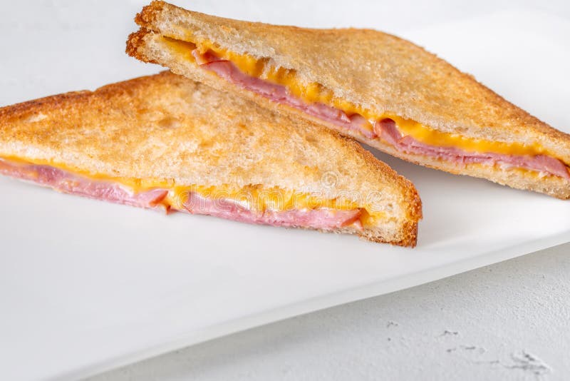 Ham and cheese sandwich stock photo. Image of lunch - 303636902