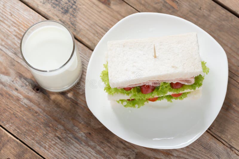 995 Sandwich Bread Ham Milk Stock Photos - Free & Royalty-Free Stock ...